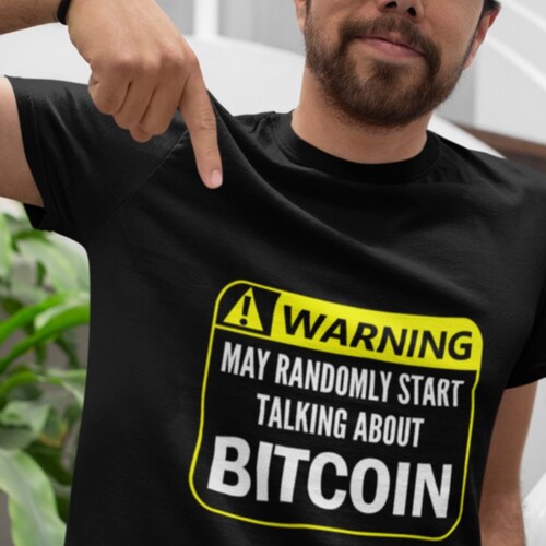 Funny Bitcoin T-shirt for the Crypto-crazy Bitcoin Fan Black | Etsy