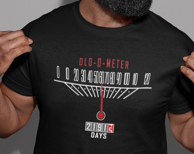 Odometer Oldometer Funny 60th Birthday Present Gag Gift Turning 60 ...