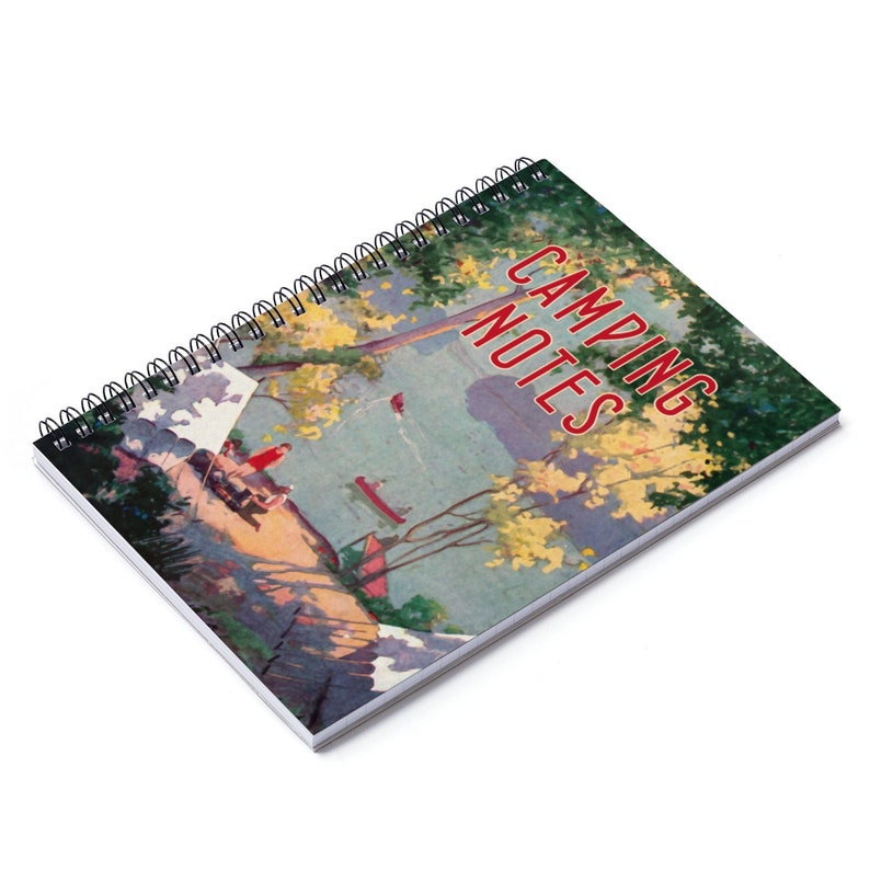 Camping Notes Camper Journal A5 Spiral Notebook Notepad - Etsy