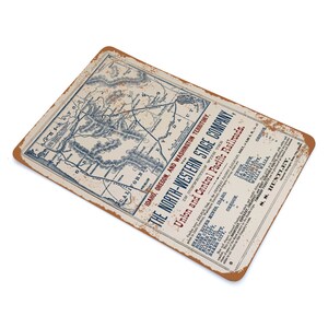 1876 North Western Stage Map 8"x12" Metal Sign / Idaho Oregon ...