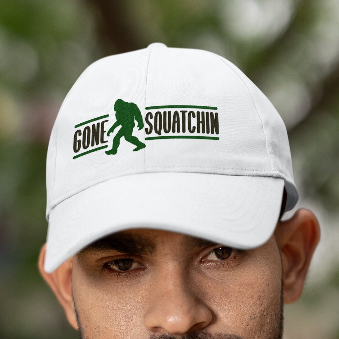 Gone Squatchin Dad Cap / Fun Baseball Hats for Squatchers Bigfoot ...