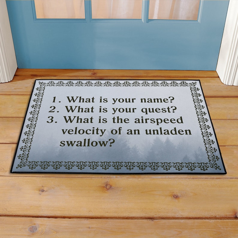 Bridge of Death Doormat / Monty Python and the Holy Grail - Etsy