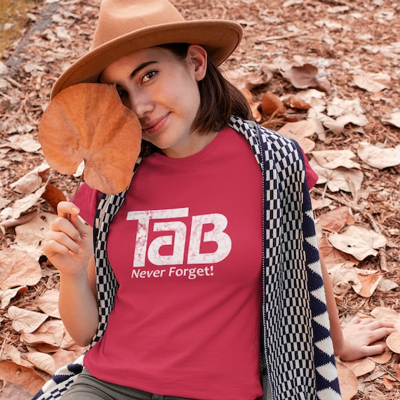 Tab Soda Never Forget T-shirt / Tab Lovers Tee in Red or Black | Etsy