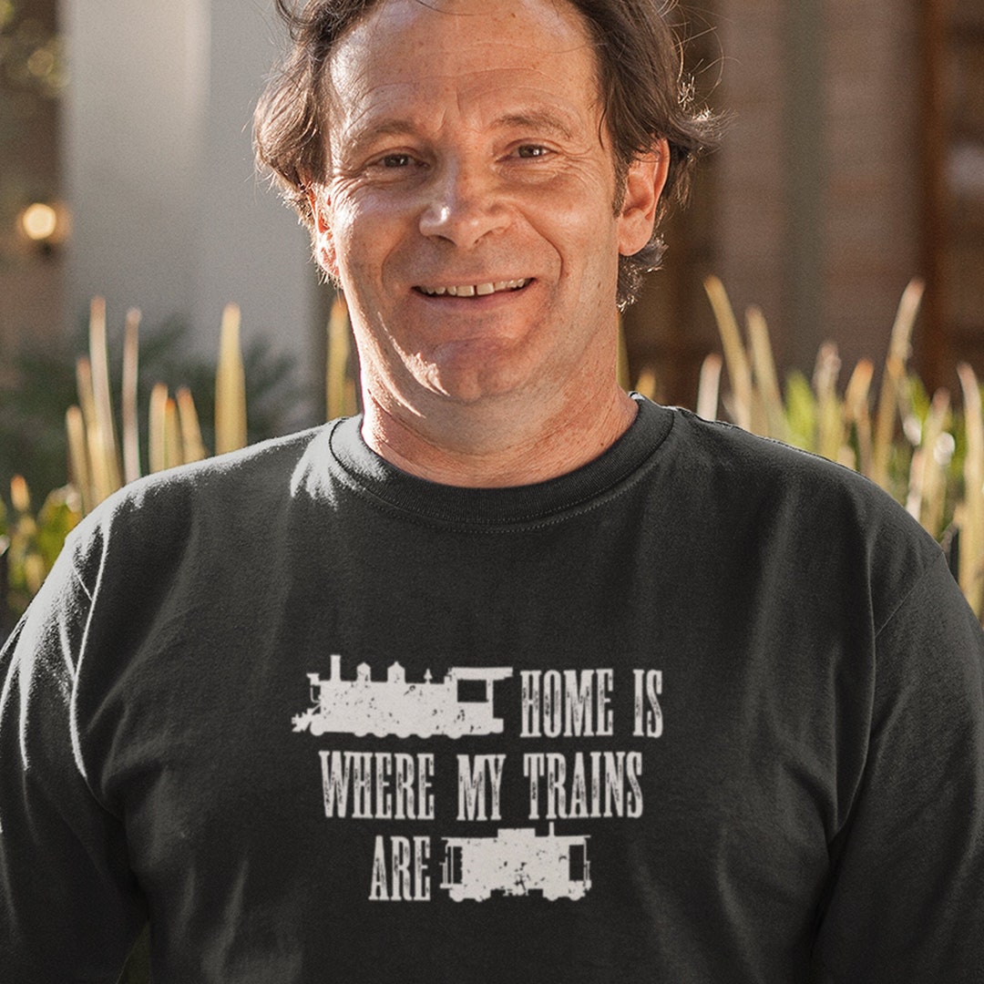 Model Railroader T-shirt / Home is Where My Trains Are Tee Shirt / HO/N ...