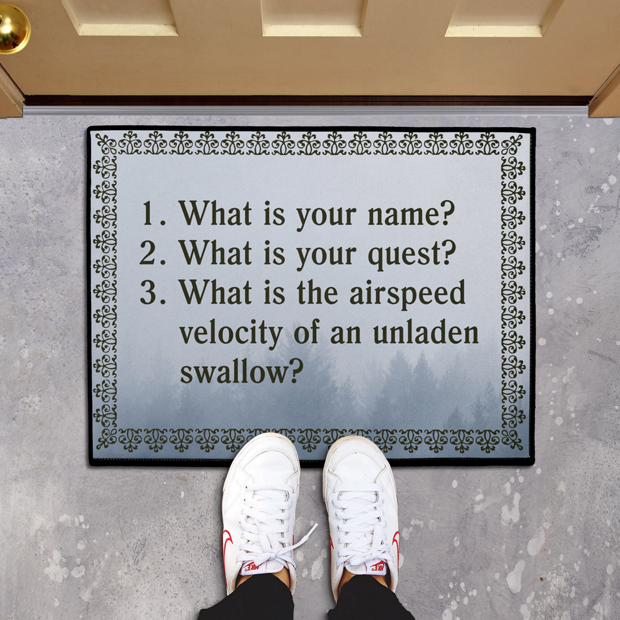 Bridge of Death Doormat / Monty Python and the Holy Grail - Etsy