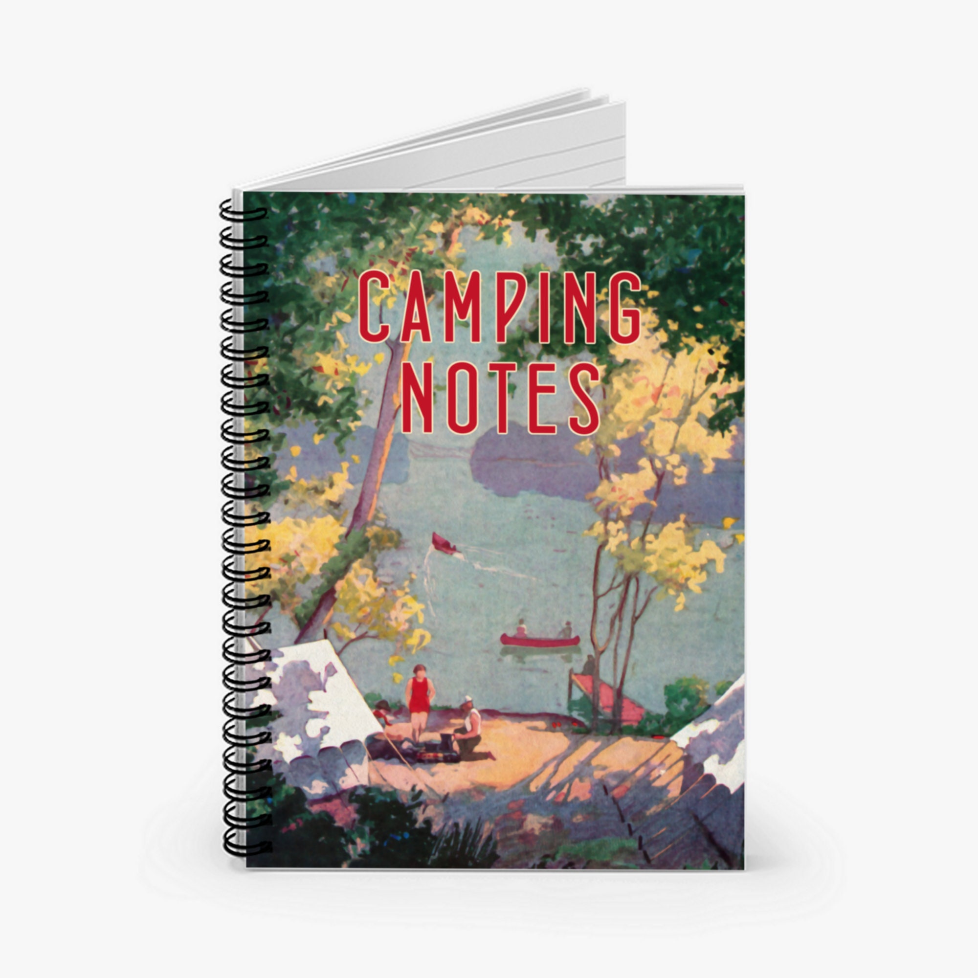 Camping Notes Camper Journal A5 Spiral Notebook Notepad - Etsy