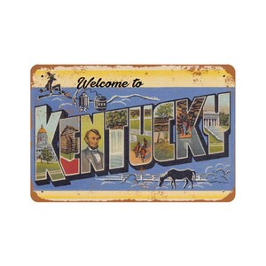 Welcome to Kentucky Metal Sign / 12x8 Aluminum Retro Moonshine ...