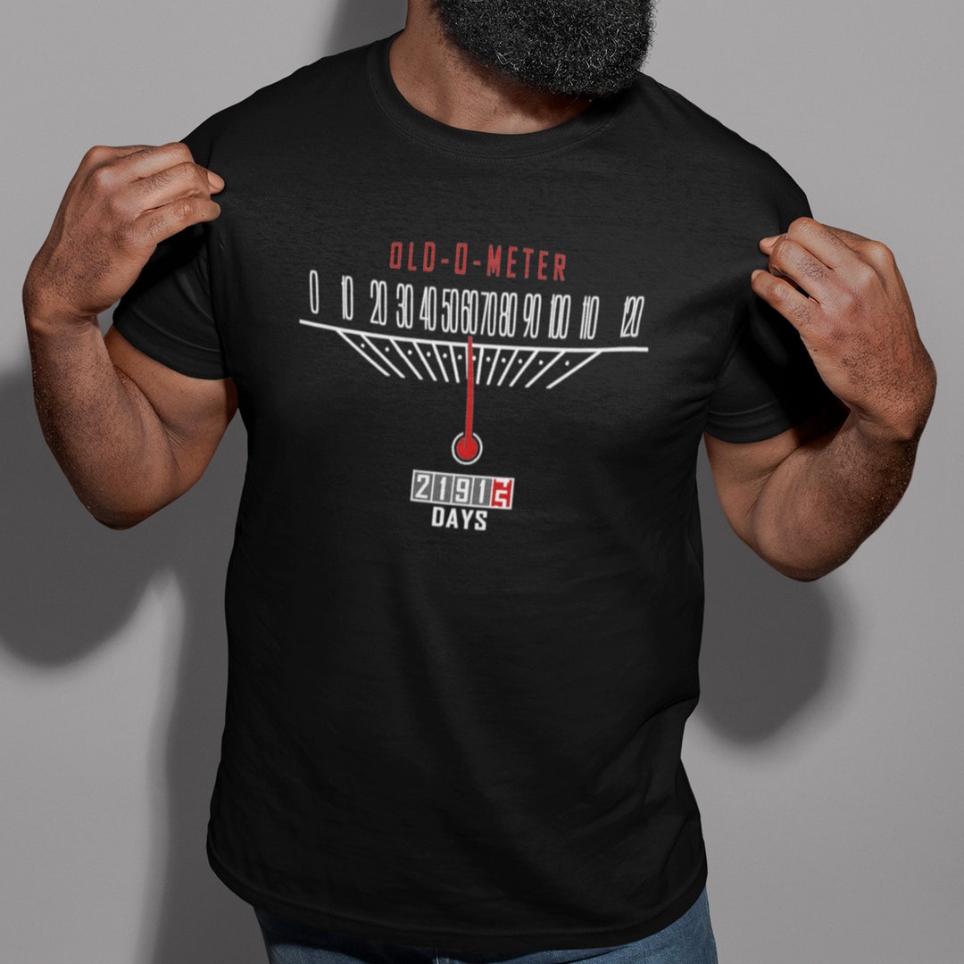 Oldometer 60th Birthday Shirt - Bday Gift for Men Old Car Guy Car ...