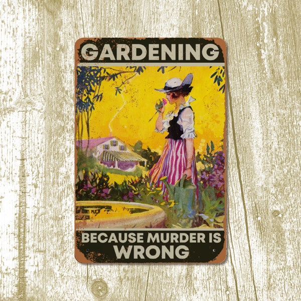 Gardening Sign - Etsy