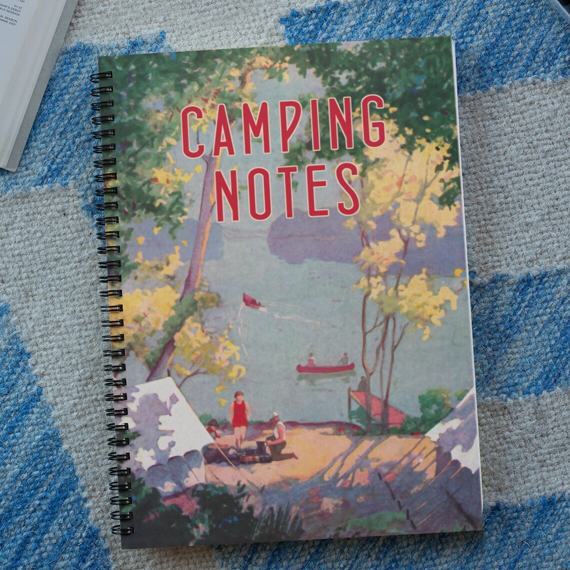 Camping Notes Camper Journal A5 Spiral Notebook Notepad - Etsy
