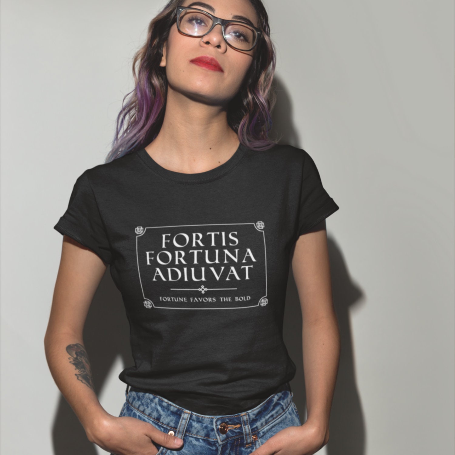 Fortune Favors the Bold Latin Quote T-shirt / Fortis Fortuna Adiuvat ...
