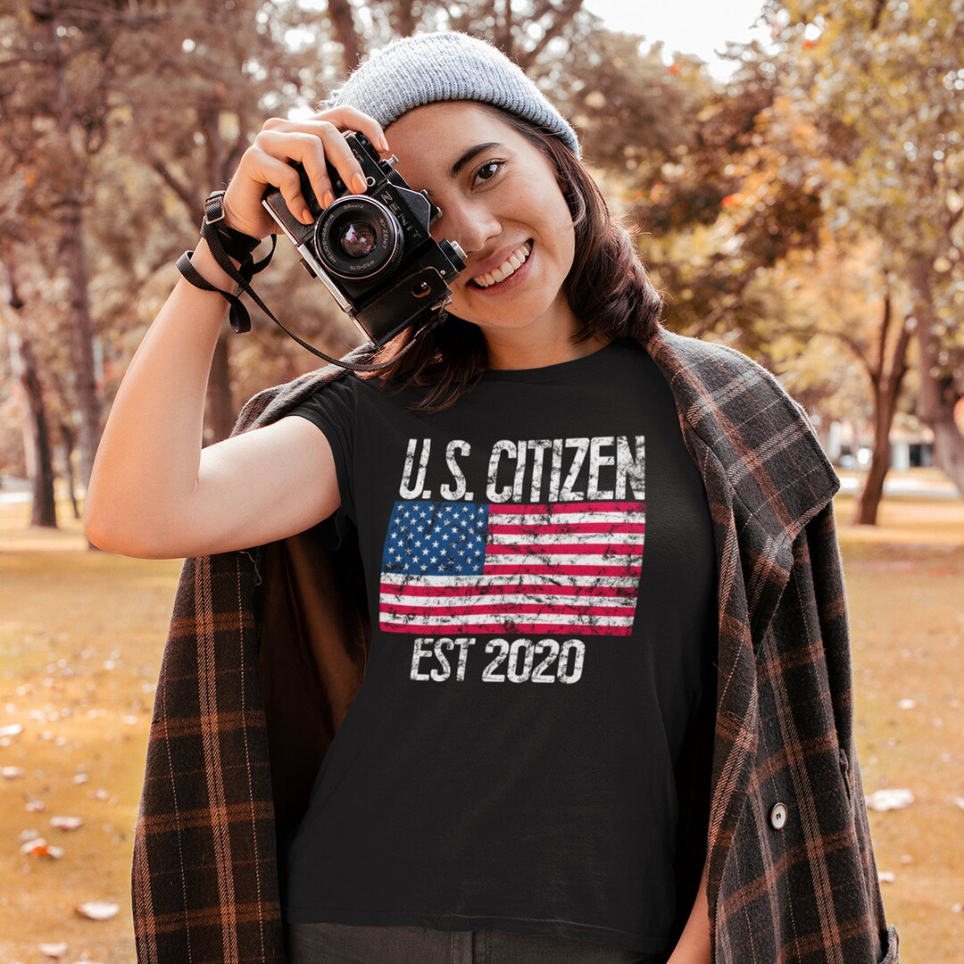 Citizenship Gift New US Citizen Est 2020 T-shirt Tee / American ...