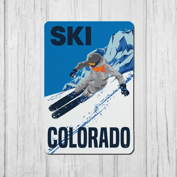 Colorado Ski Sign - Etsy