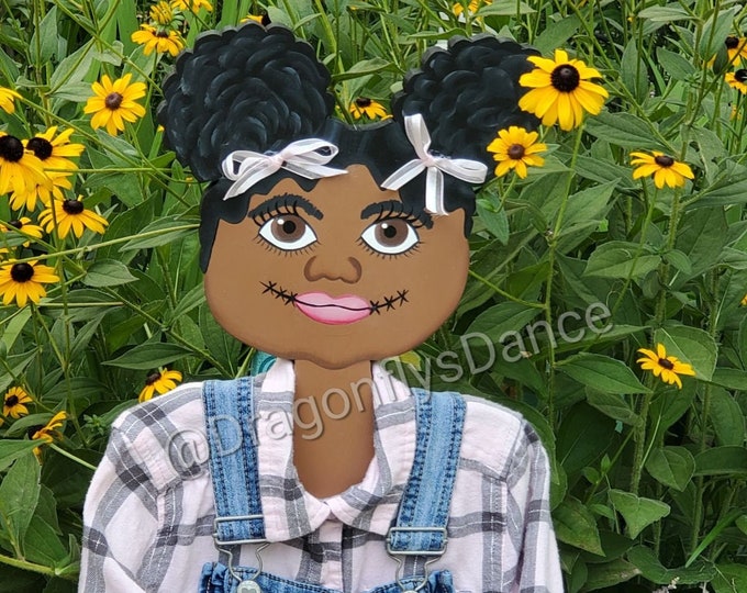African American Scarecrow, Scarecrow Porch Sitter, African American ...