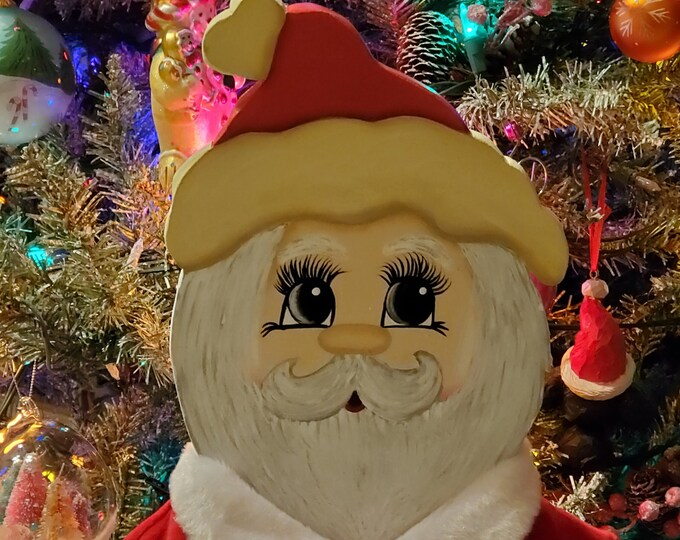 Santa Porch Sitter, Sitting Santa, Christmas Porch Decorations, Outdoor ...