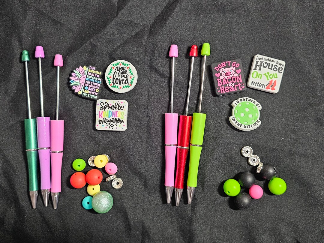 Beaded Pen Kits, DIY Beaded Pen Kits, Pen Kits for Kids, Funny Pen Kits ...