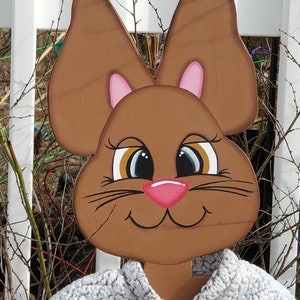 Easter Bunny Porch Sitter, Spring Porch Sitter, Outdoor Spring Porch ...