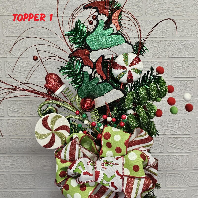 Grinch Tree Toppers - Etsy