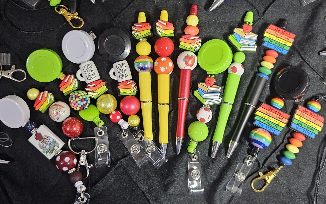 Teacher Badge Reels, Teacher Lanyards, Teacher Pens, Teacher's Beaded ...