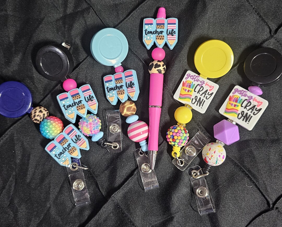 Teacher Badge Reels, Teacher Lanyards, Teacher Pens, Teacher's Beaded ...