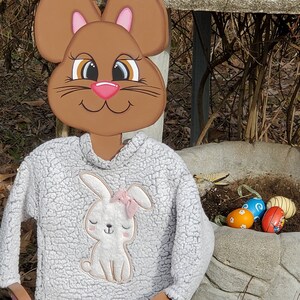 Easter Bunny Porch Sitter, Spring Porch Sitter, Outdoor Spring Porch ...