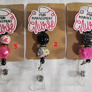Pain Management Badge Reels, Retractable Badge Reels, Medical Badge ...