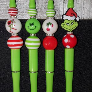 Grinch Pens Grinch Badge Reels Grinch Key Chains Grinch - Etsy
