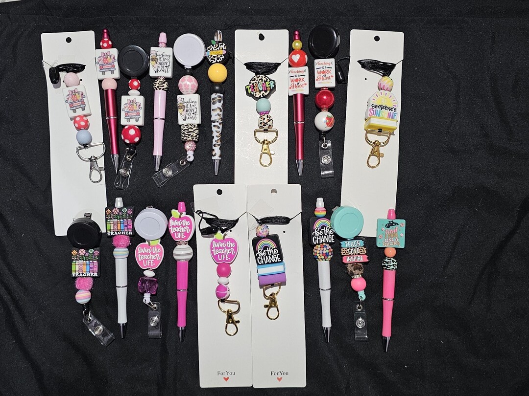 Teacher Badge Reels, Teacher Lanyards, Teacher Pens, Teacher's Beaded ...