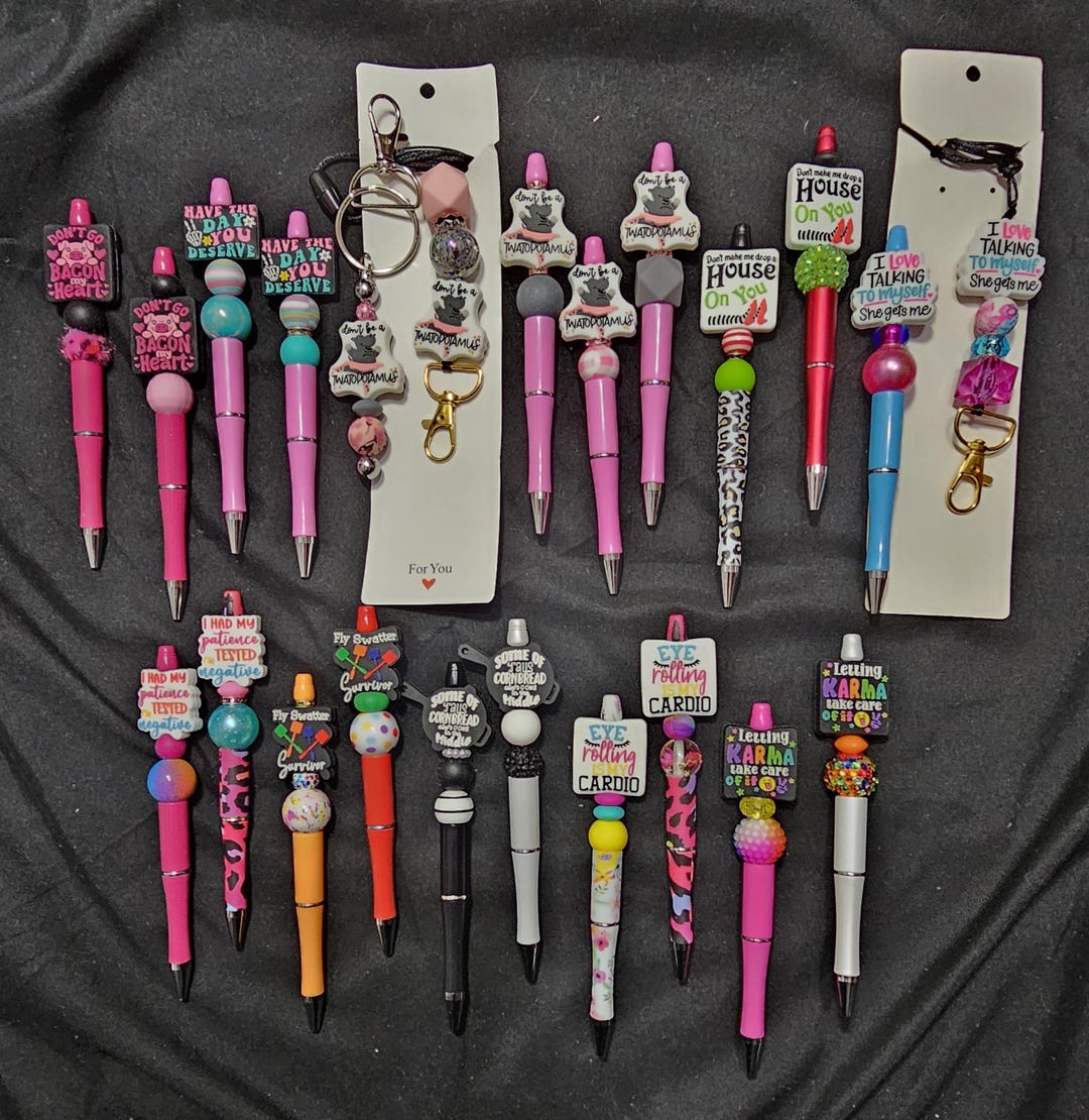 Funny Pens, Sarcastic Pens, Snarky Pens, Hilarious Pens, Beaded Pens ...