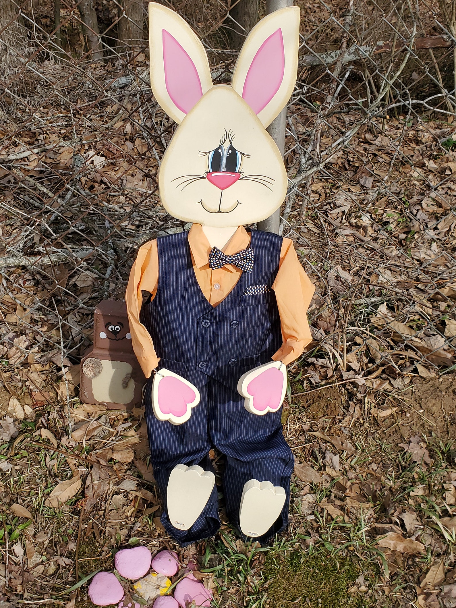 Easter Bunny Porch Sitter Spring Porch Sitter Outdoor Spring - Etsy