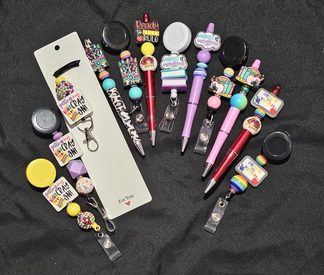 Teacher Badge Reels, Teacher Lanyards, Teacher Pens, Teacher's Beaded ...