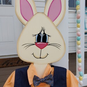 Easter Bunny Porch Sitter, Spring Porch Sitter, Outdoor Spring Porch ...