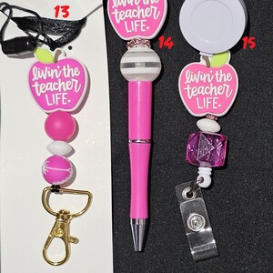 Teacher Badge Reels, Teacher Lanyards, Teacher Pens, Teacher's Beaded ...