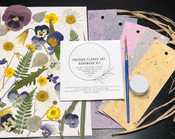Pressed Flower Bookmark Kit - Etsy