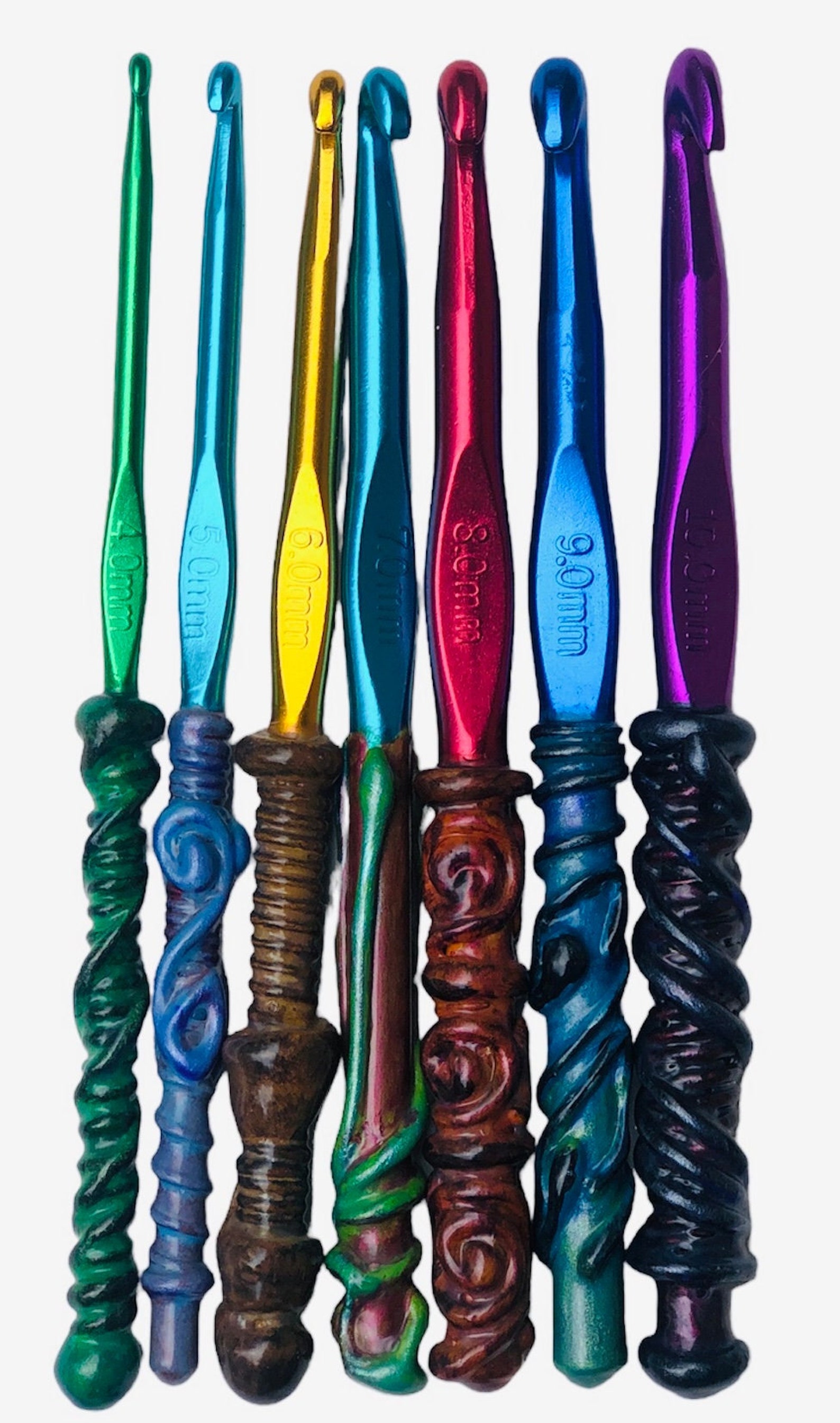 Custom Crochet Hook in Sizes 4mm-10mm, You Choose the Size, Single ...