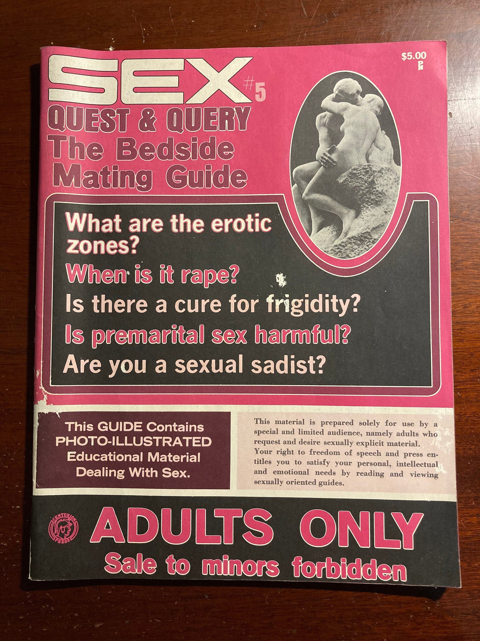 Mature Sex 5 Quest And Query The Bedside Mating Guide Centurion Etsy 