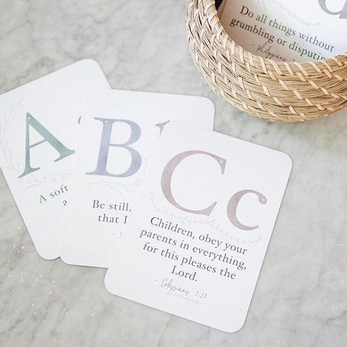 2nd Edition ABC Scripture Memorization Cards Abc Bible Flash - Etsy