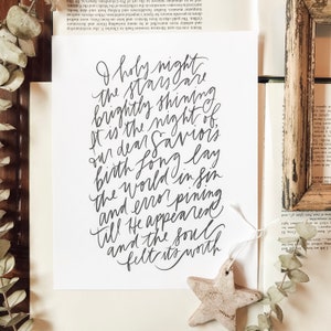 O Holy Night Print - Etsy