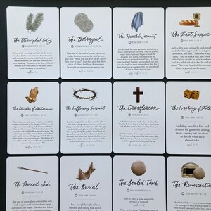Resurrection Story Cards, Easter Flashcards, Holy Week, Lent - Etsy