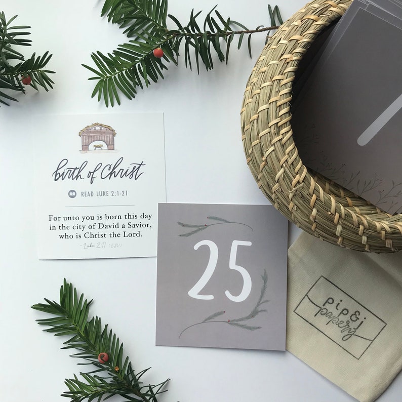 Jesse Tree Advent Cards, Advent Cards, Christmas Countdown, Jesse Tree ...