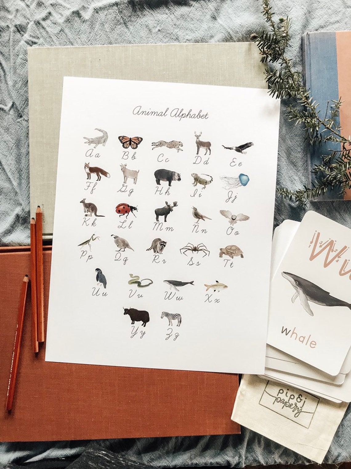 Animal Alphabet Poster Animal Poster ABC Animal Poster - Etsy