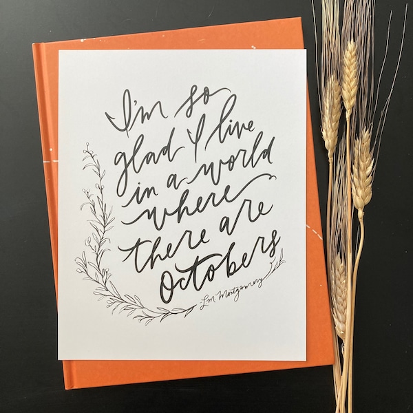 L M Montgomery Quote - Etsy