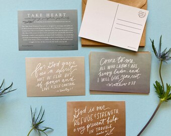 Art Postcard Set 4 Custom Art Postcards, Personalized Illustrated ...