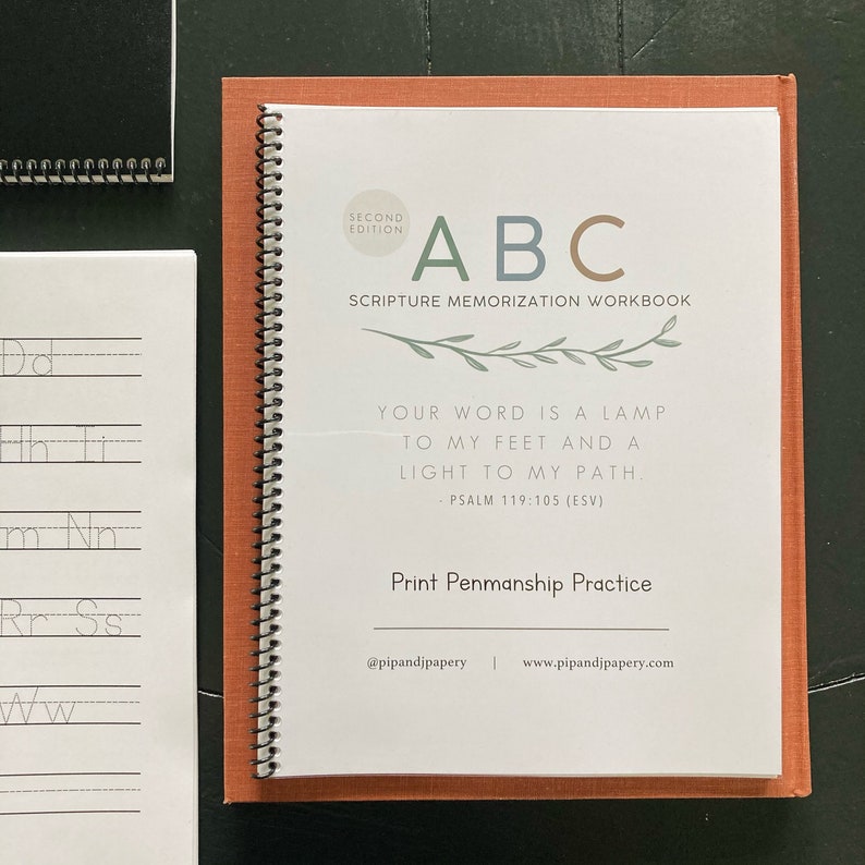 2nd Edition ABC Scripture Memorization Workbook penmanship - Etsy
