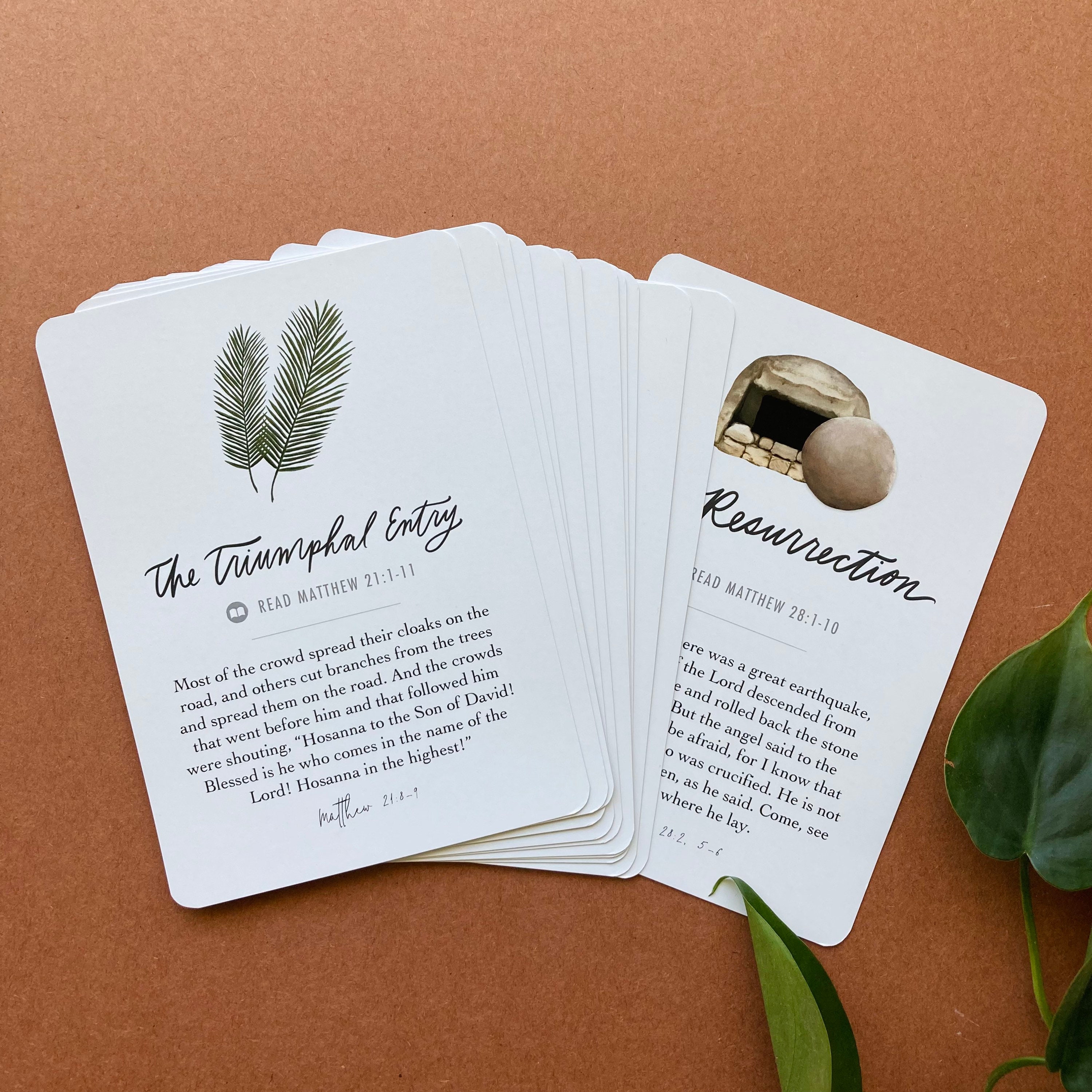 Resurrection Cards Easter Story Cards Easter Flash Cards | Etsy