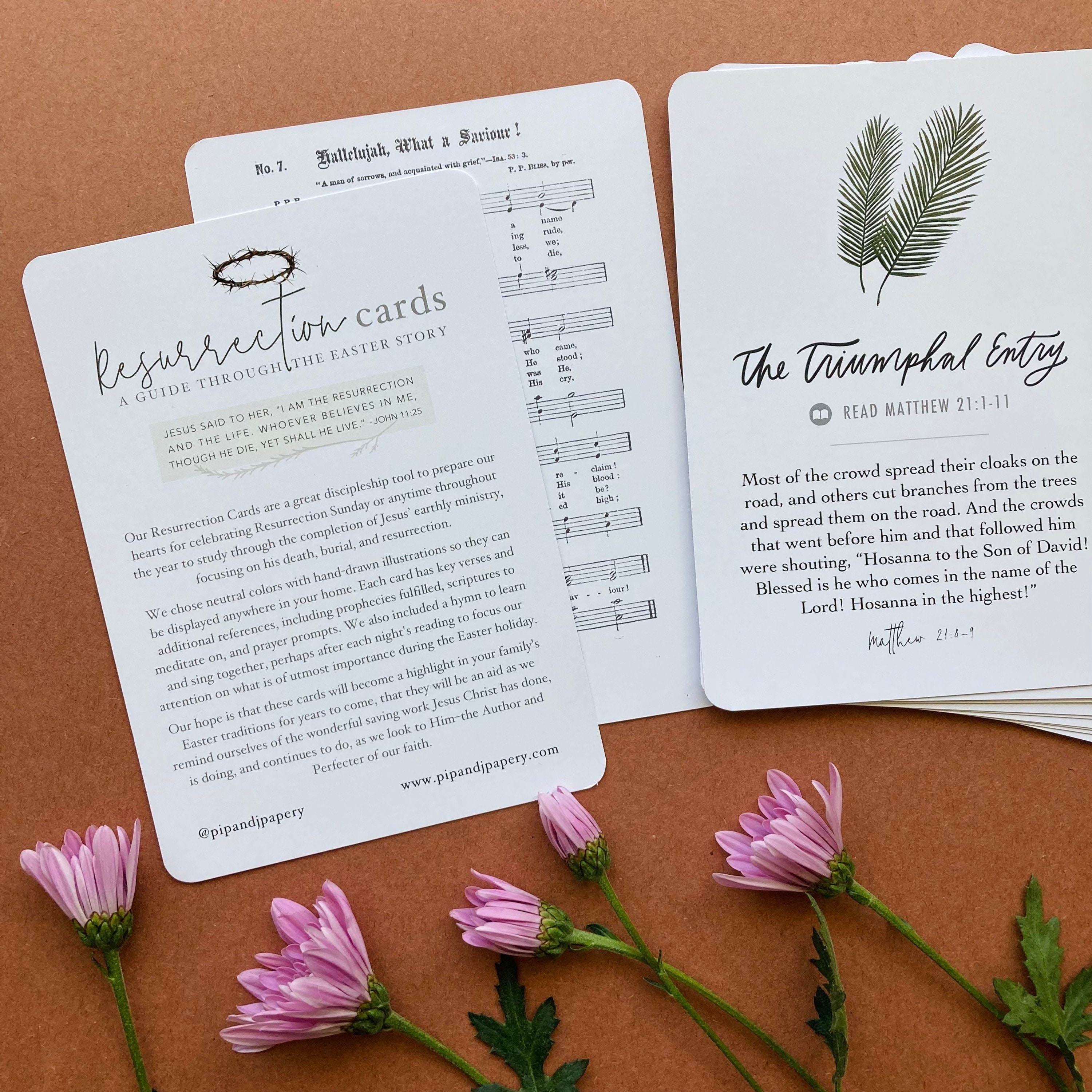 Resurrection Story Cards, Easter Flashcards, Holy Week, Lent - Etsy