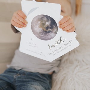 Illustrated Solar System Flash Cards - Solar System Cards - Homeschool ...