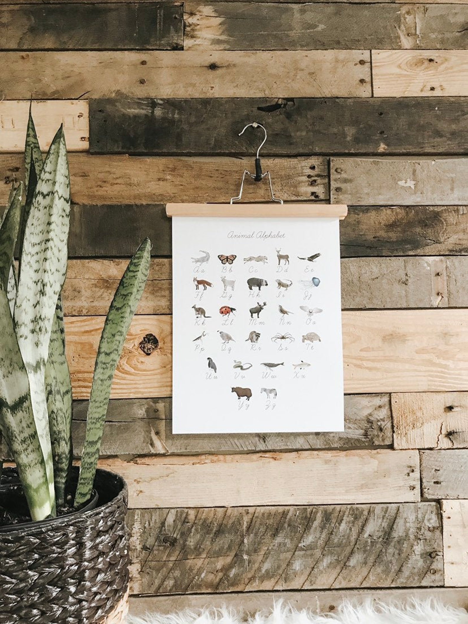 Animal Alphabet Poster Animal Poster ABC Animal Poster - Etsy