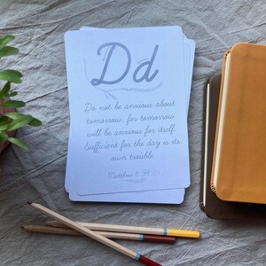 Cursive ABC Scripture Cards – Homeschool Bible Memory - Etsy