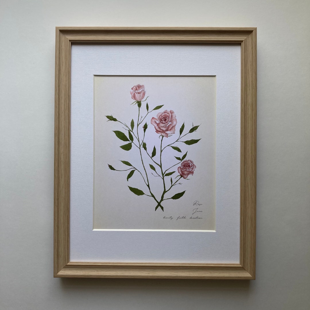 June | Rose Botanical - Etsy